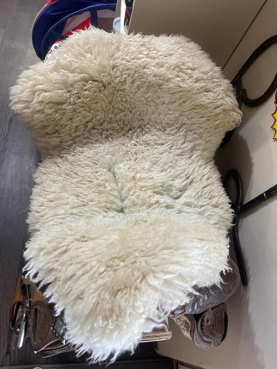 USED Western Saddle Sheep Skin seat pad – The Tack Trove