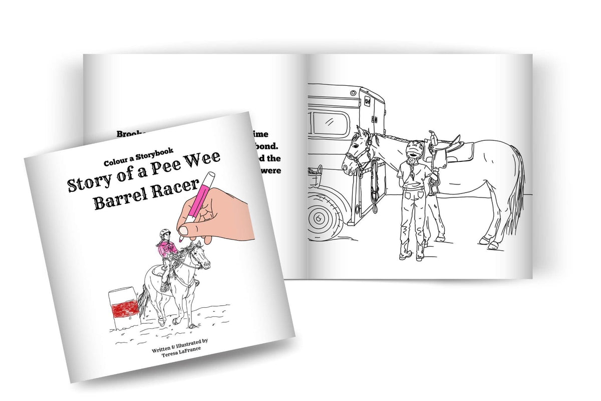 "Story of a Pee Wee Barrel Racer" Colouring Book By Teresa LaFrance ...